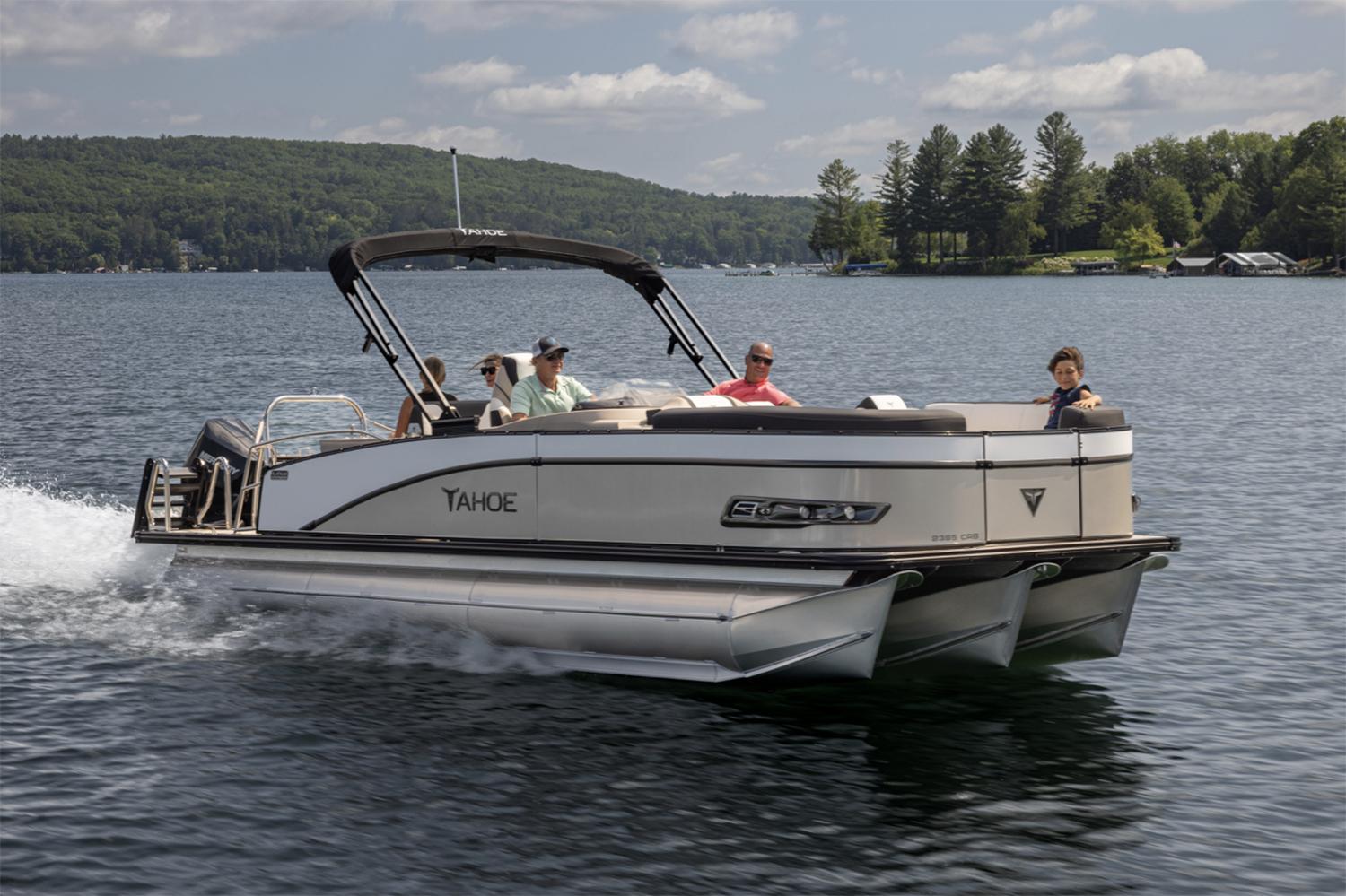 2025 Tahoe Pontoon Cascade Cruise Rear Bench - Onekama Marine Inc.