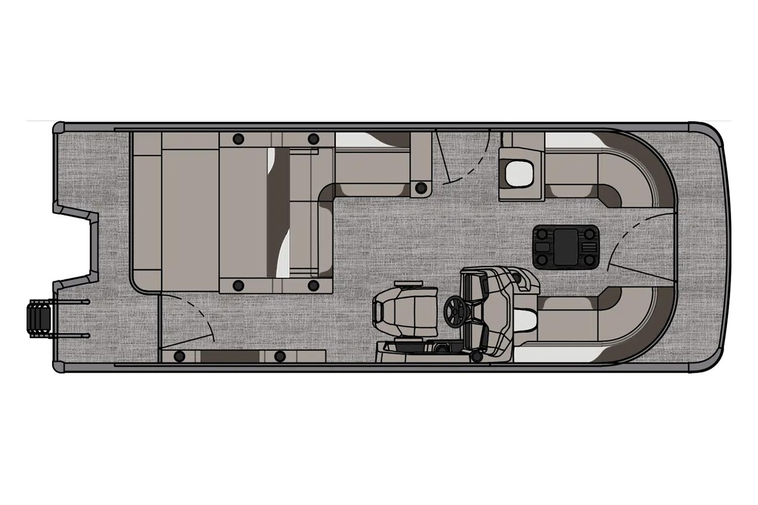 2025 Tahoe Pontoon LTZ Versatile Rear Lounger - Onekama Marine Inc.