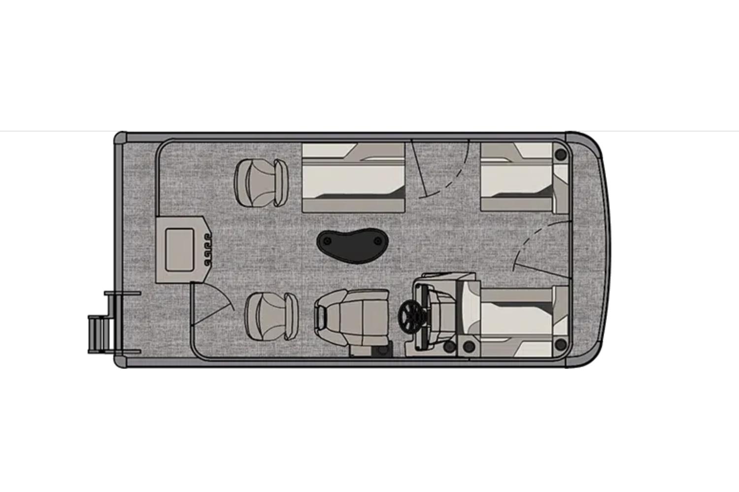 2025 Tahoe Pontoon Sport Rear Fish - Onekama Marine Inc.