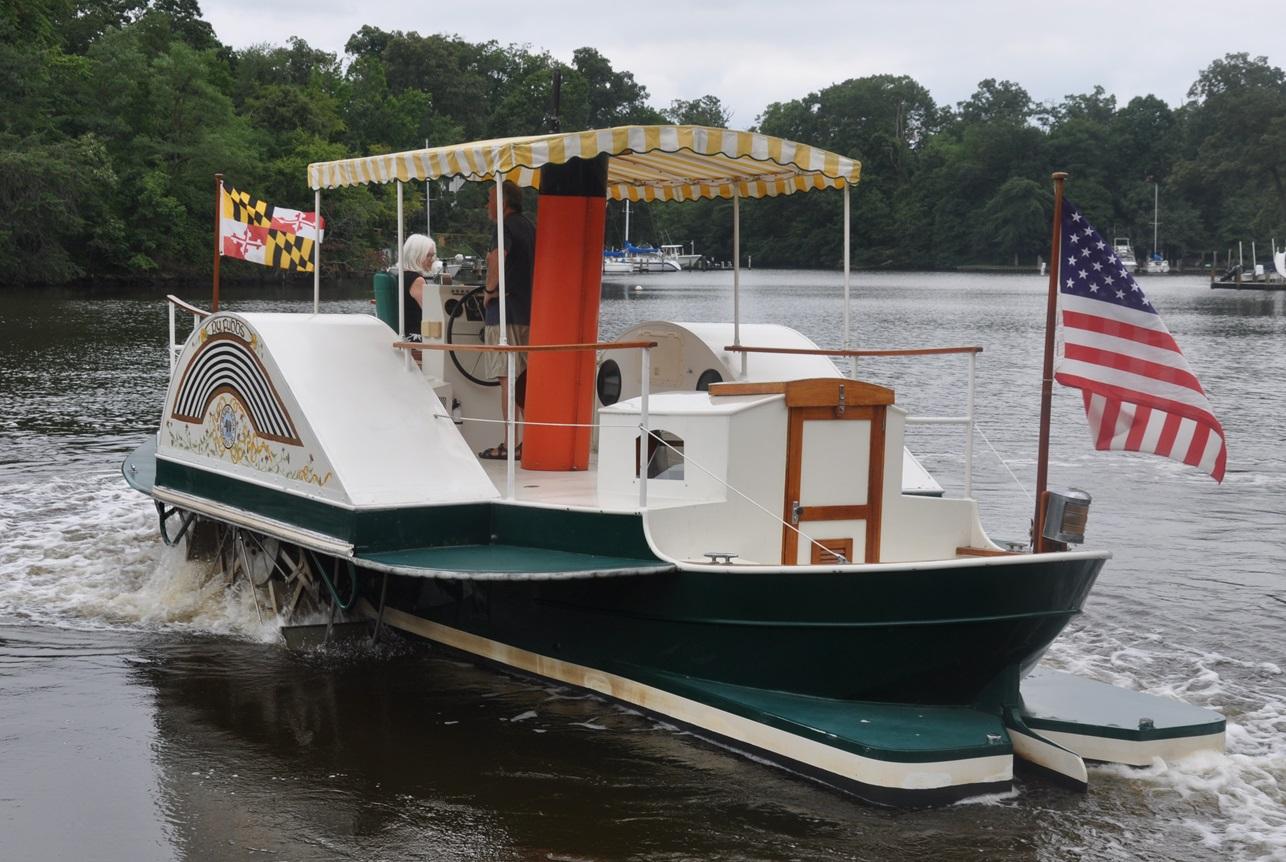 1987 Custom Sidewheel Paddle Yacht Canal and River Cruiser for sale ...