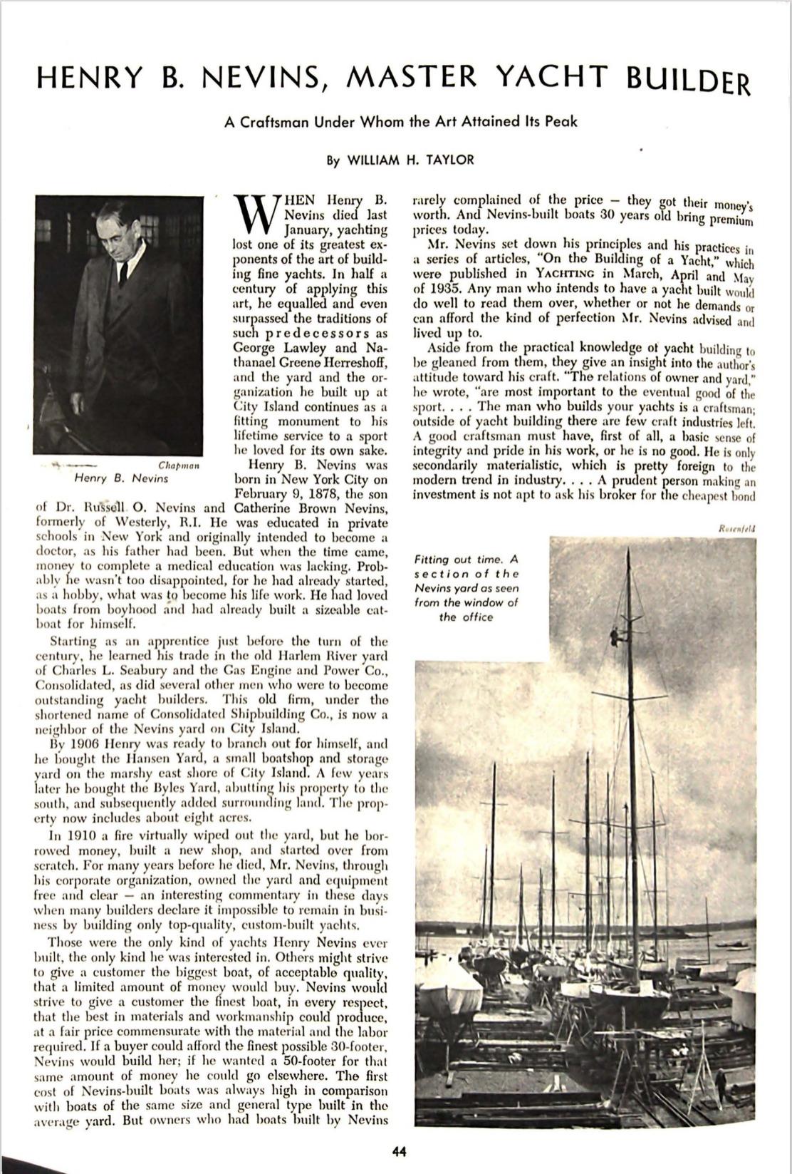 1927 Classic Henry B Nevins Express Runabout Antique and Classic for sale - YachtWorld