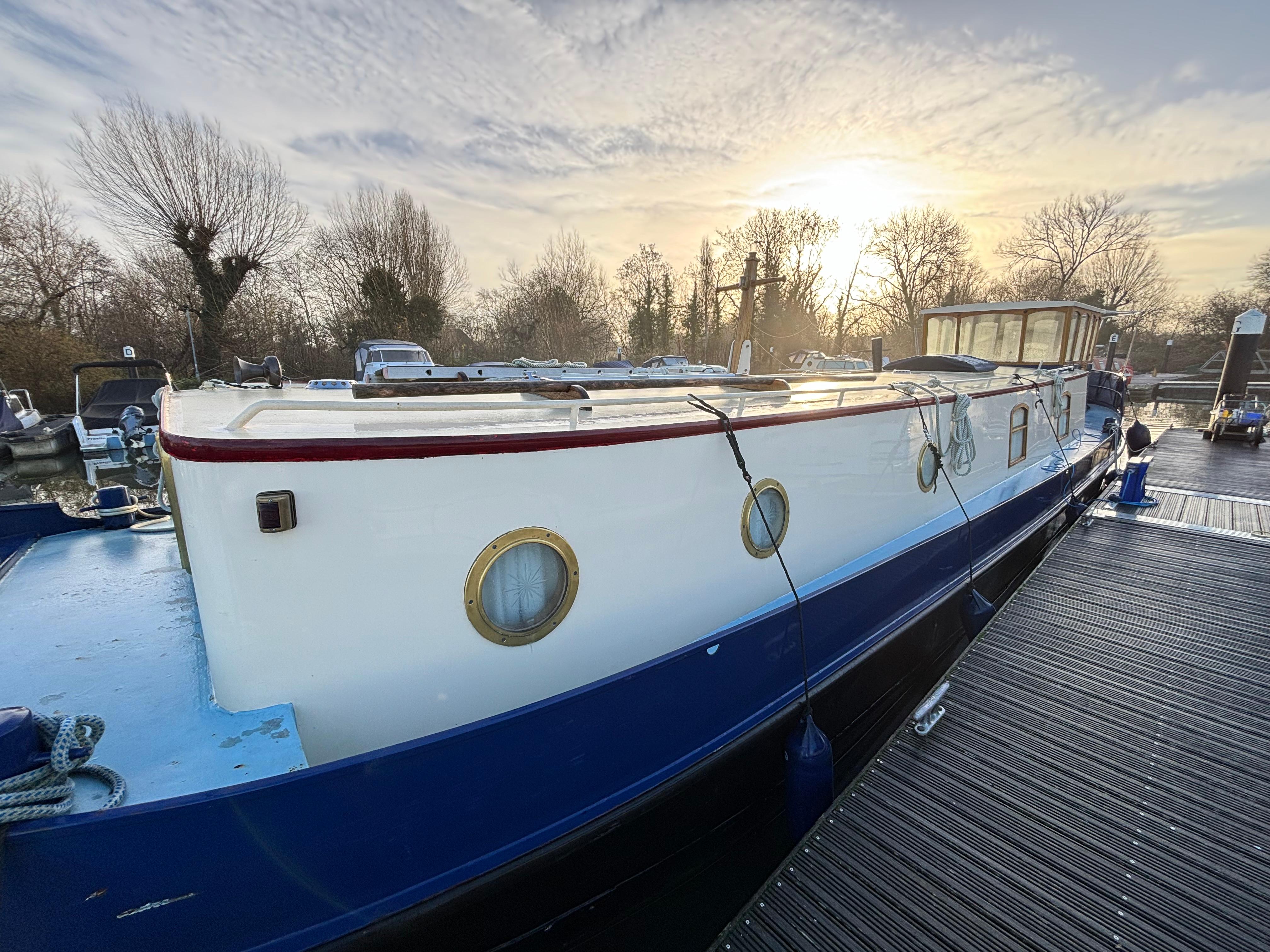 1997 Sagar Marine 50 Dutch Barge Replica Canal and River Cruiser for ...