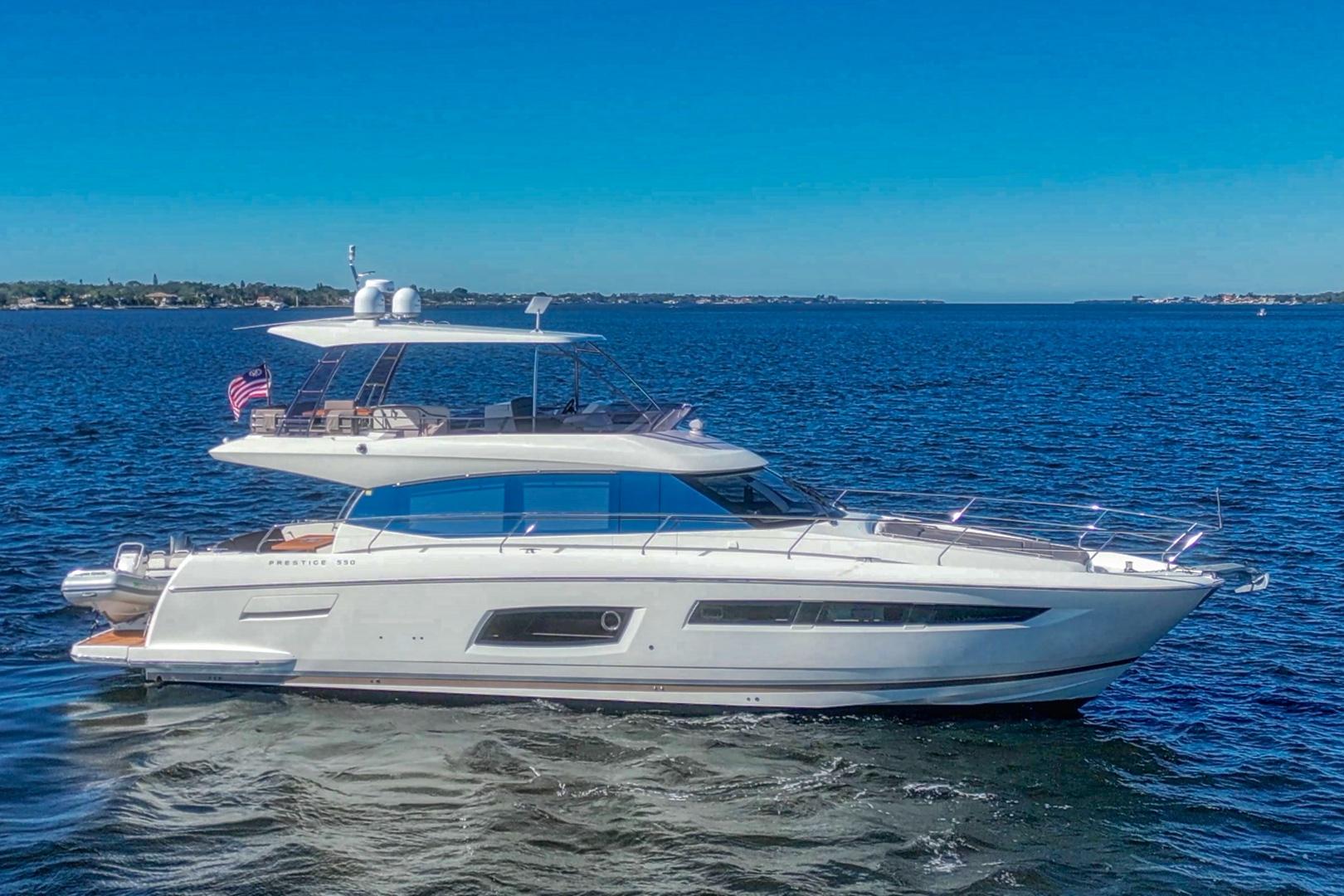 Prestige 550 Flybridge Hardtop Boat For Sale - Waa2