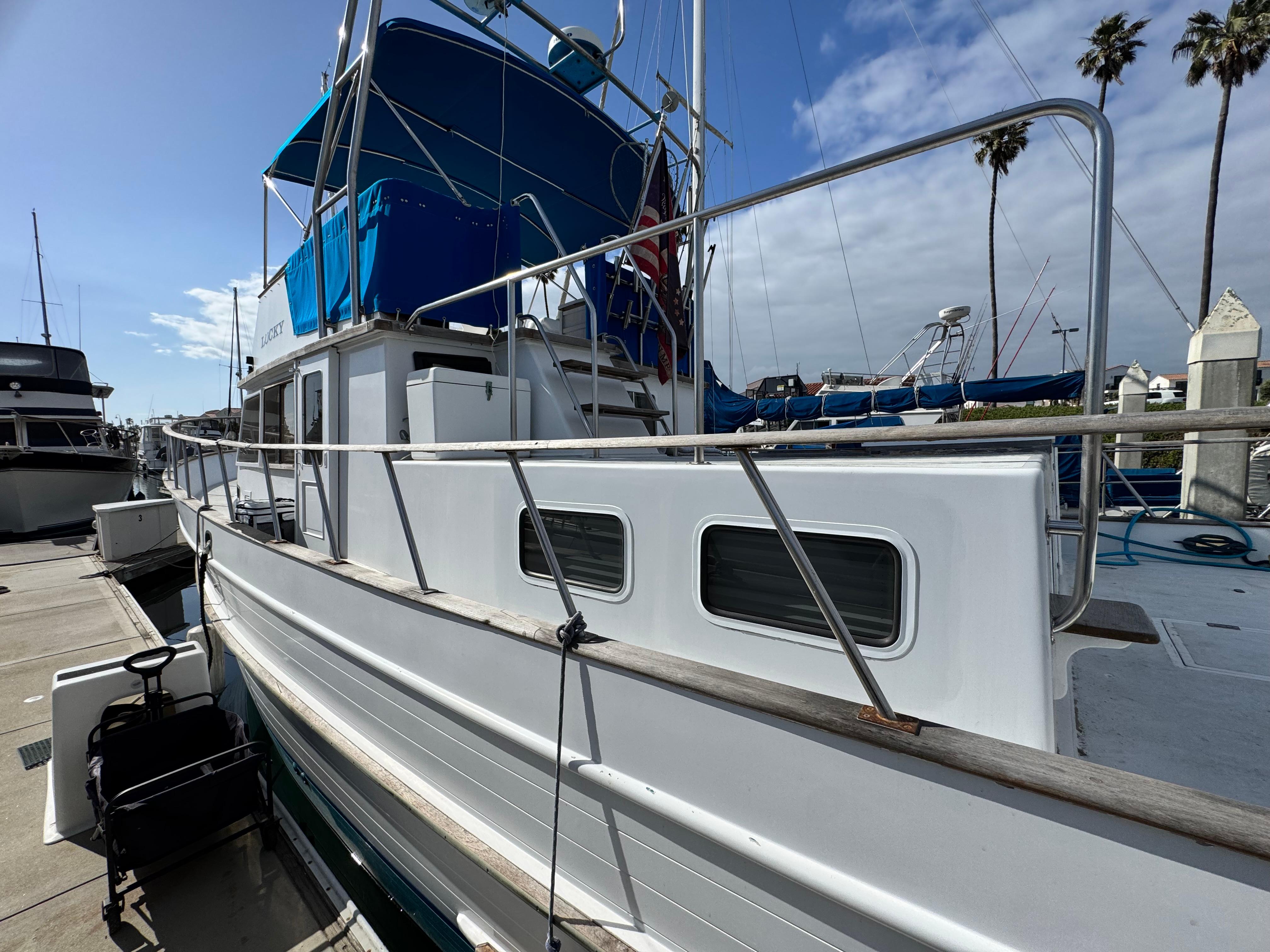 1980 DeFever Trunk Cabin Motoryacht Cummins Repower Trawler for sale ...