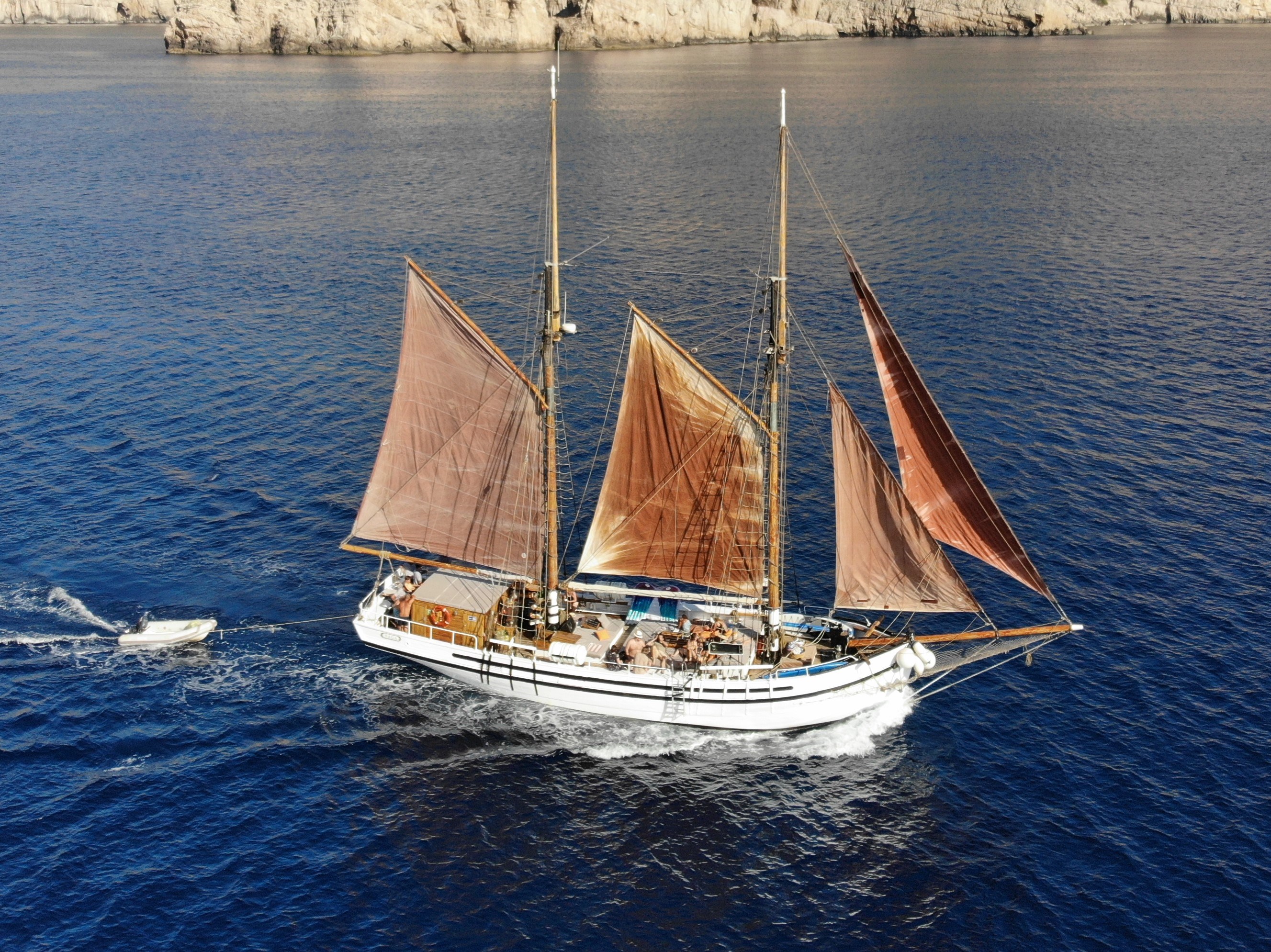 Gaff Rigged Schooner Classic Boat For Sale - Waa2