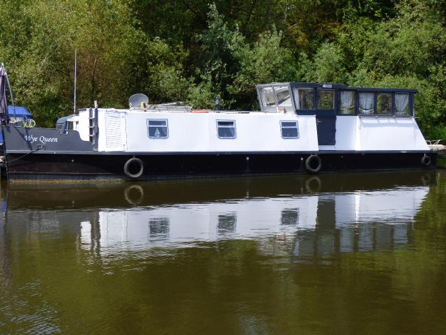 Wide Beam Narrowboat Laurence Brown of Brecon 14m 1973, Flusscruiser ...