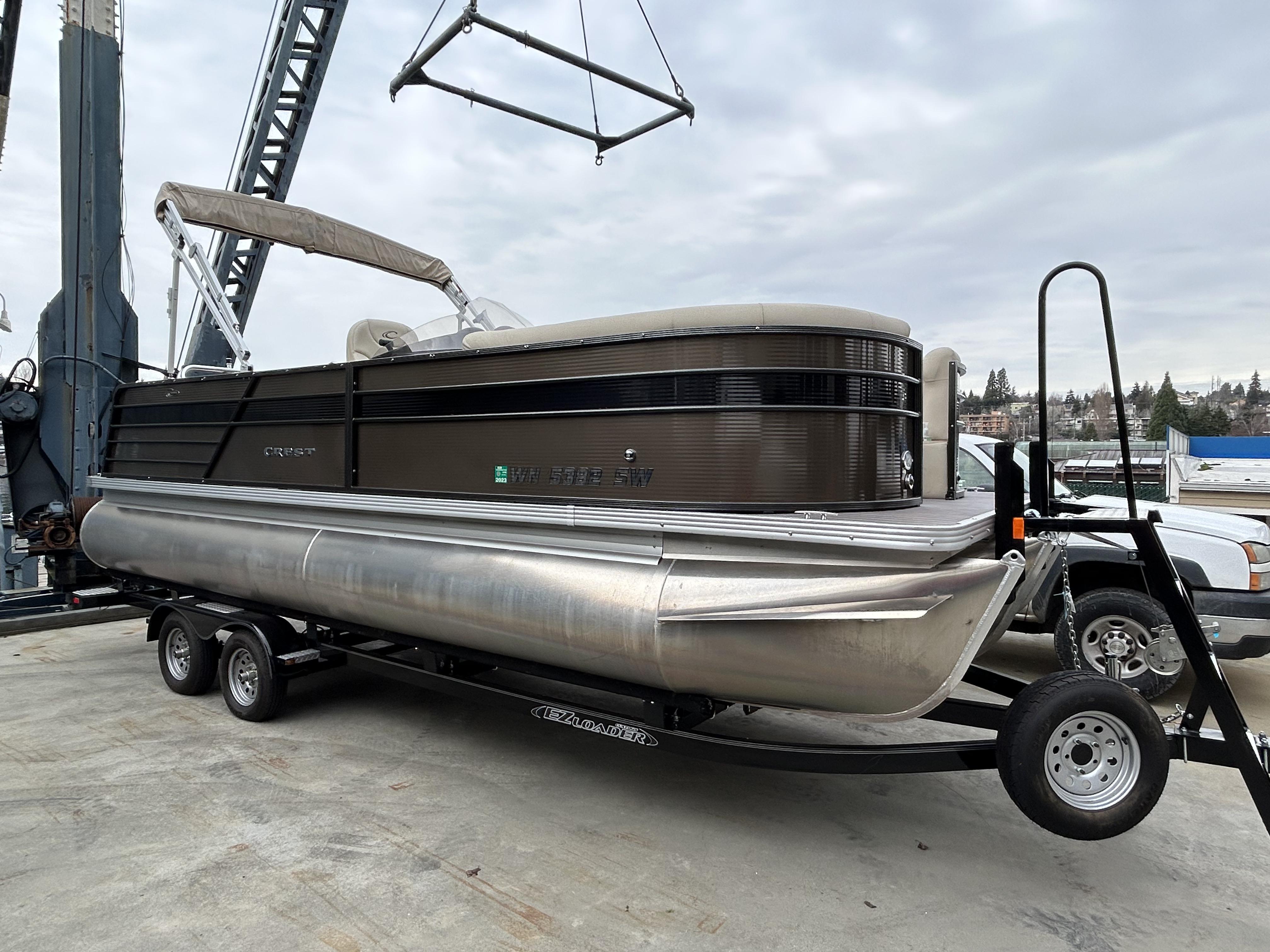 2020 Crest Classic DLX 220 L Pontoon Boat for sale - YachtWorld