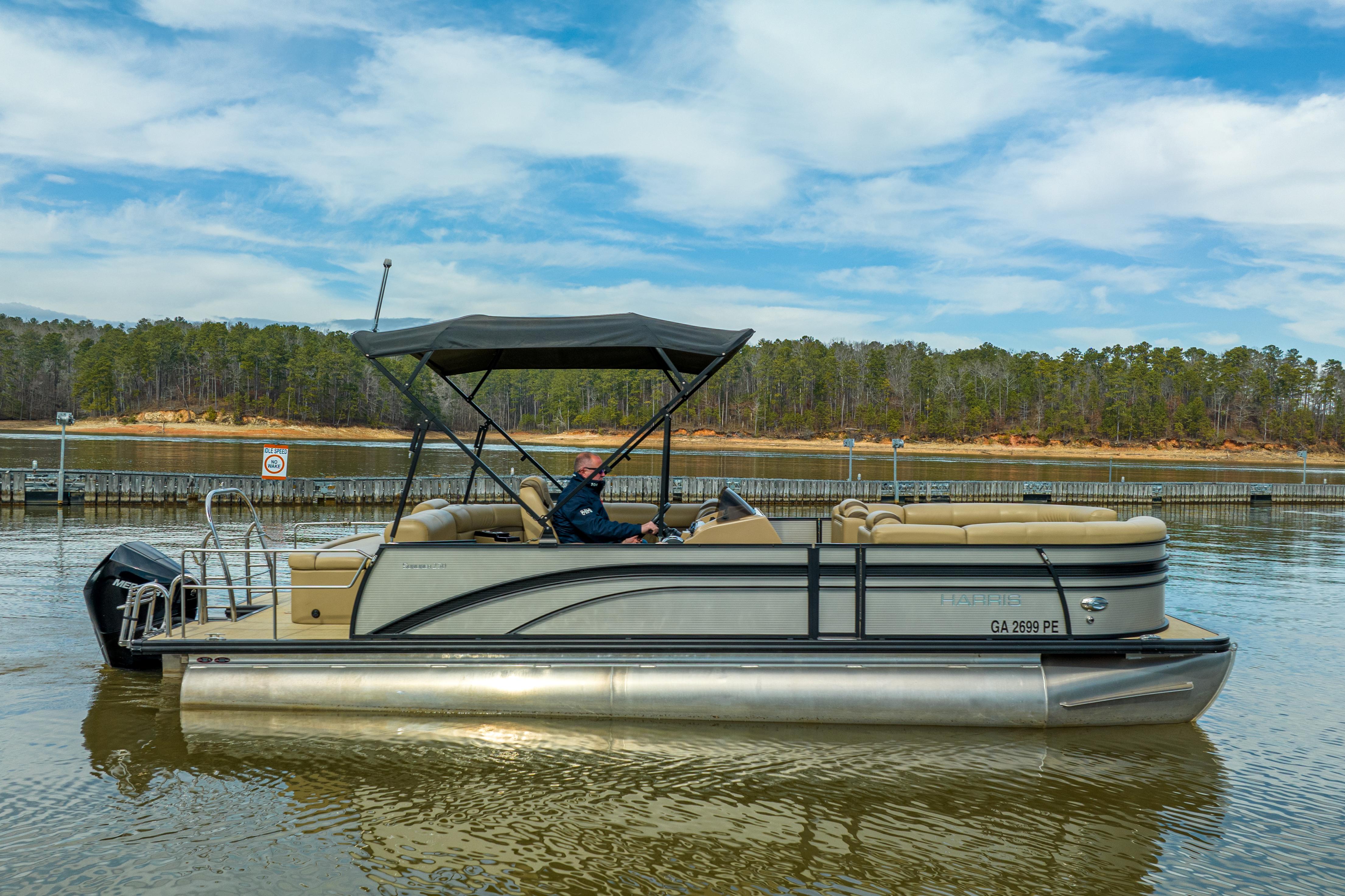 2019 Harris 250 SUNLINER Pontoon Boat for sale - YachtWorld