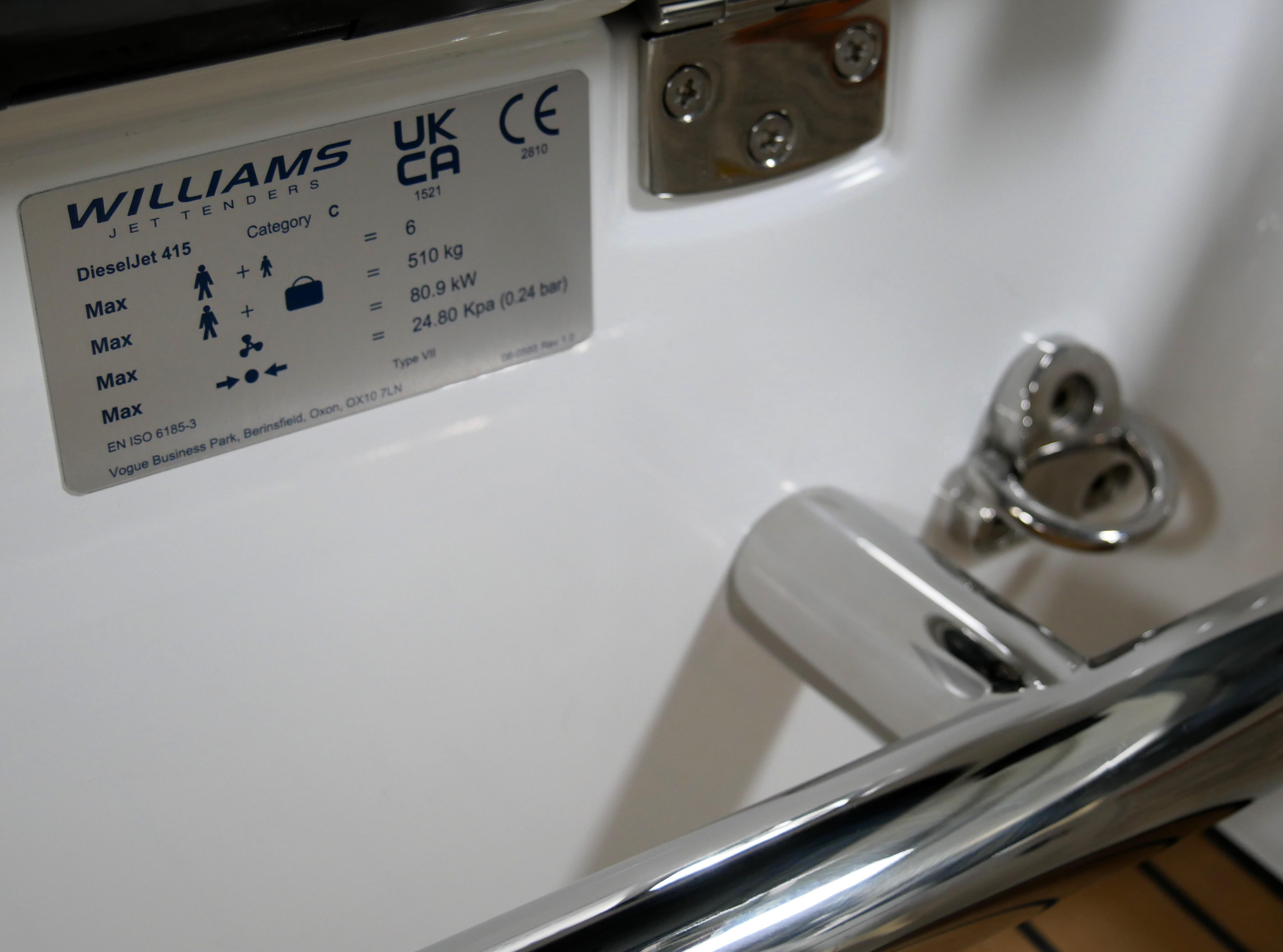 2026 Williams Jet Tenders DieselJet 415 Ténder en venta - YachtWorld