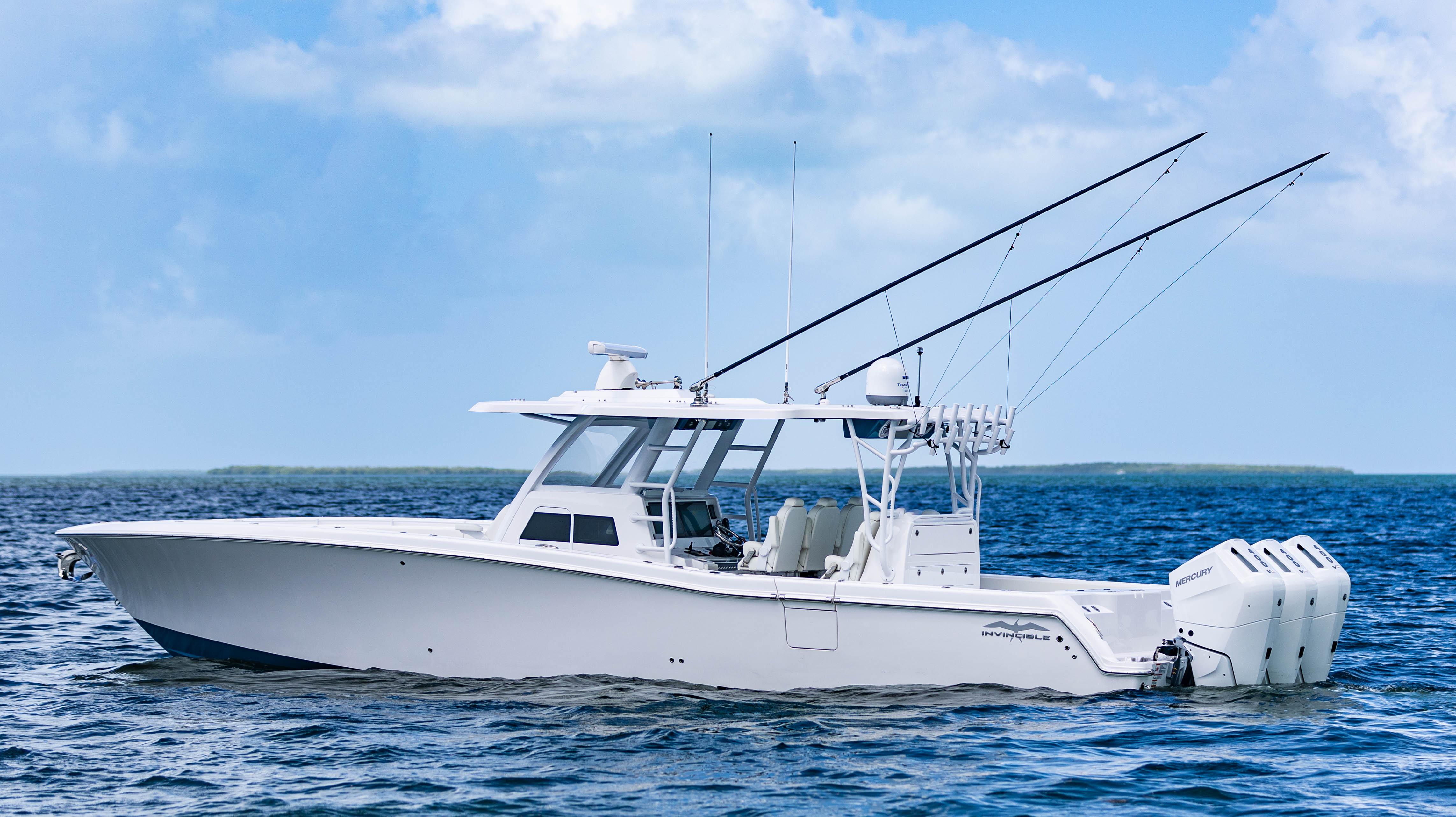 2024 Invincible 43 Open Fisherman Walkaround Konsol till salu- YachtWorld