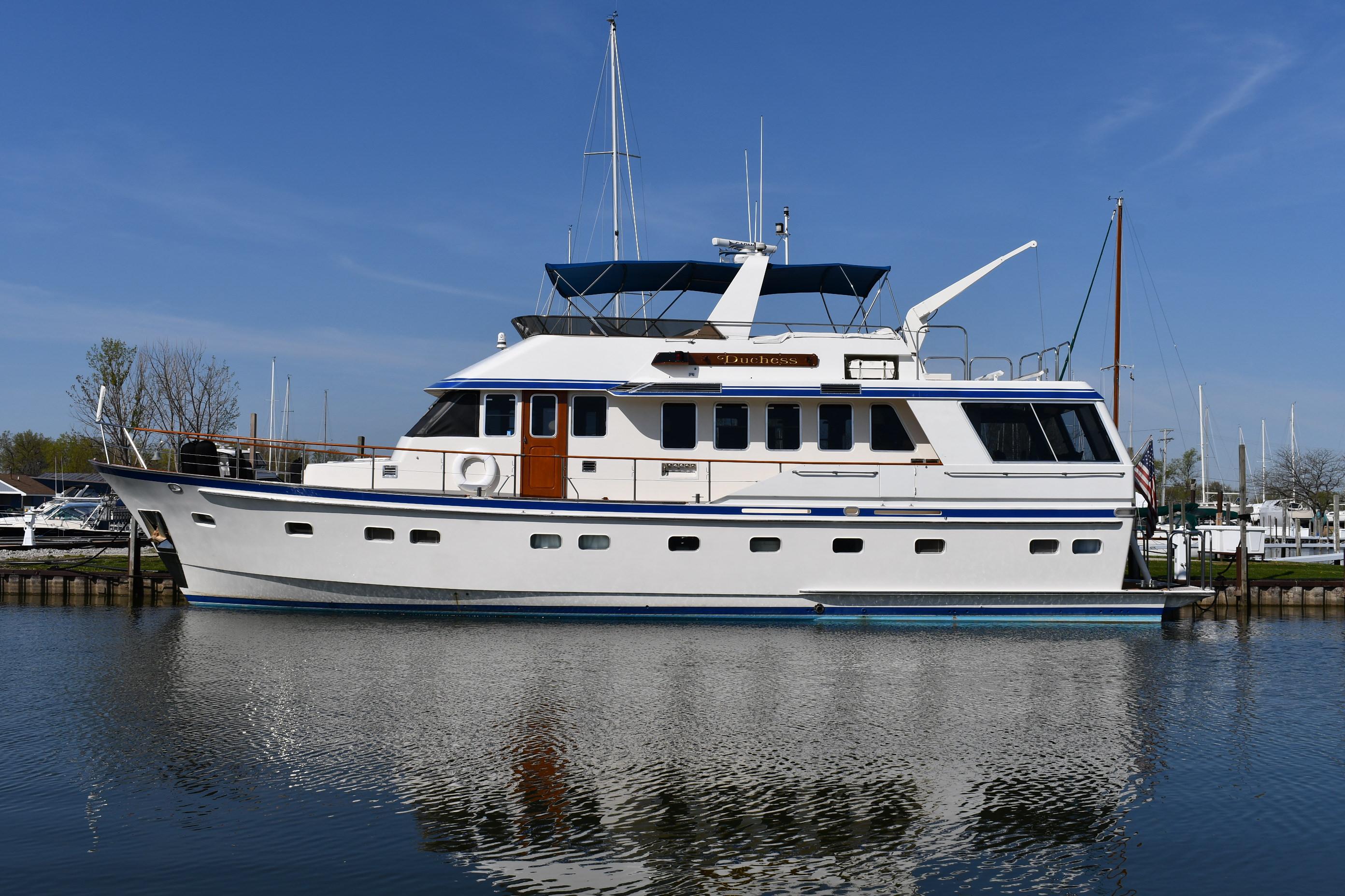 1986 Lowland 64 Pilot House Long Range Motor Yacht Motor Yachts for ...