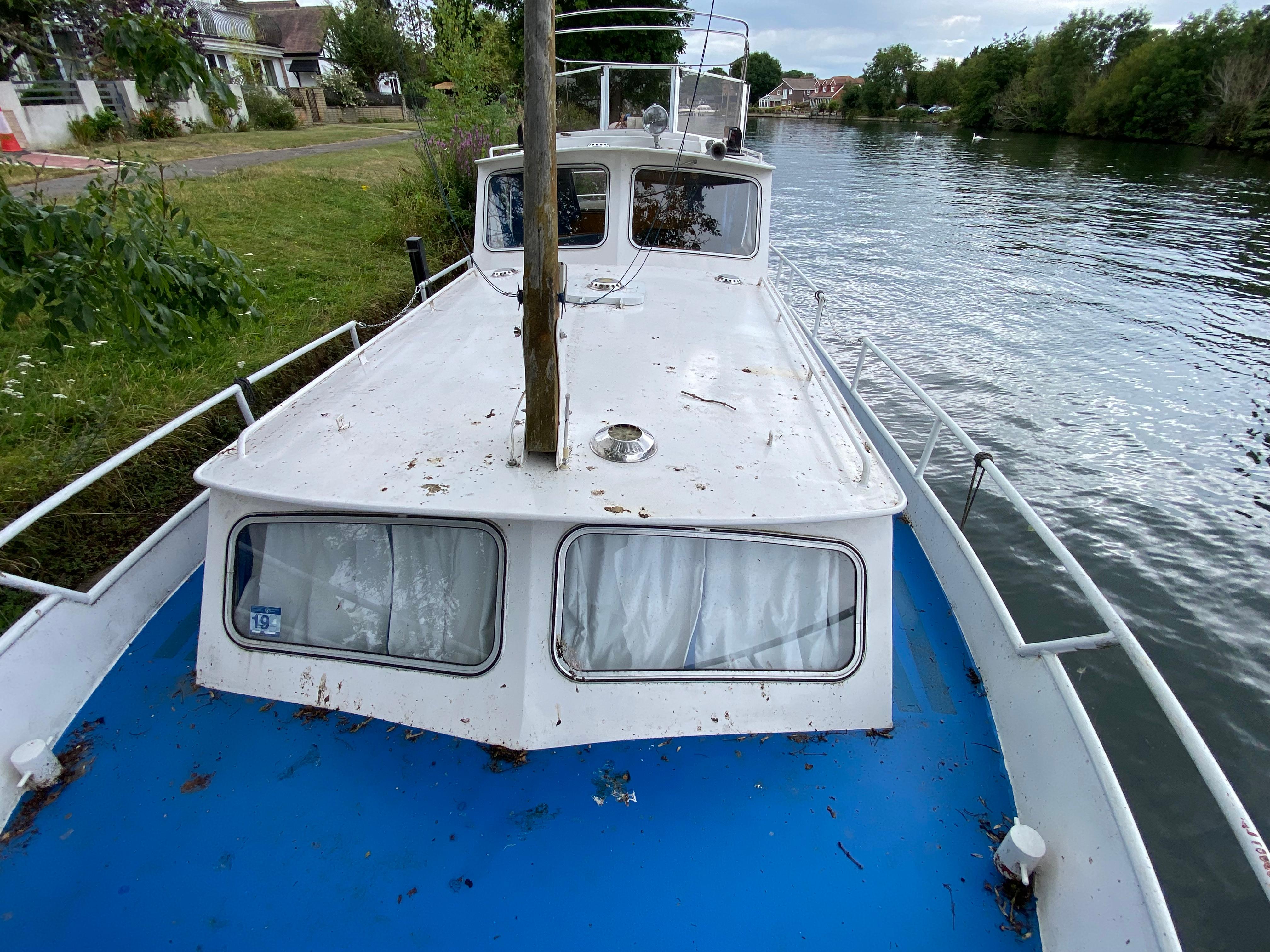 1974 De Ruiter 11.6m Dutch Steel Motor Cruiser Canal and River Cruiser ...