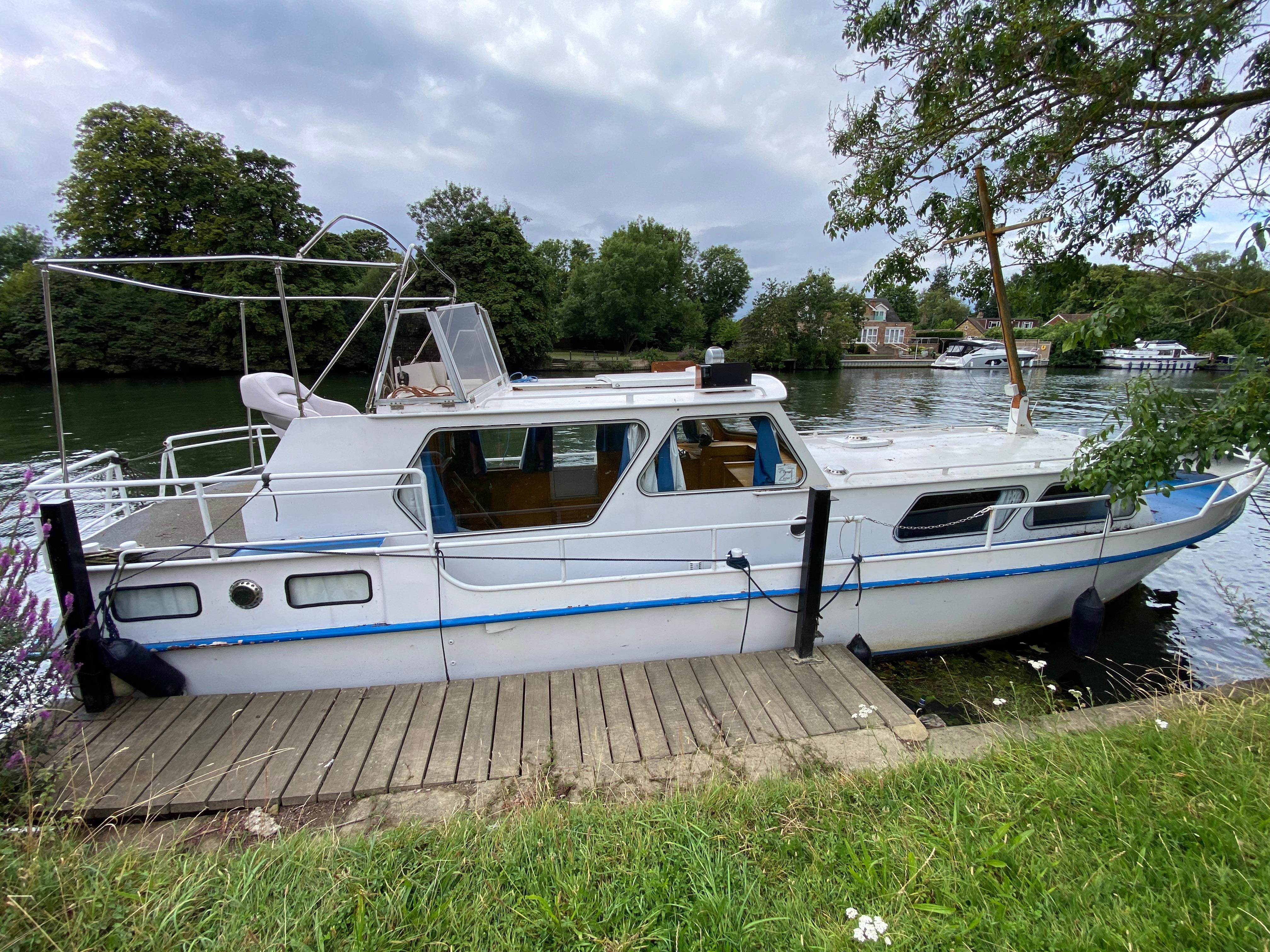 1974 De Ruiter 11.6m Dutch Steel Motor Cruiser Canal and River Cruiser ...