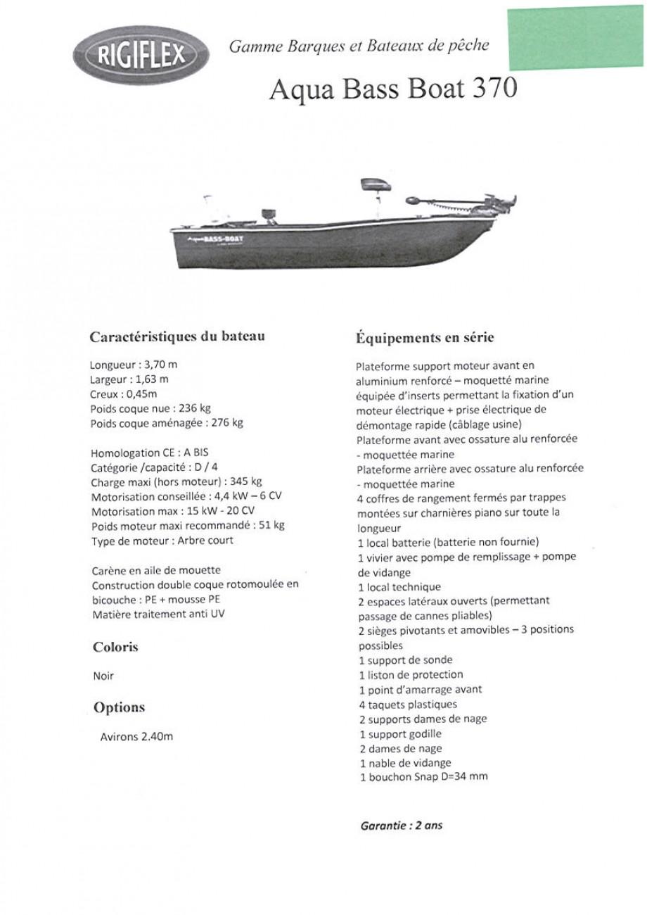 Neu 2024 Rigiflex Aqua Bass Boat - Vendée ( 85 ) | TopBoats