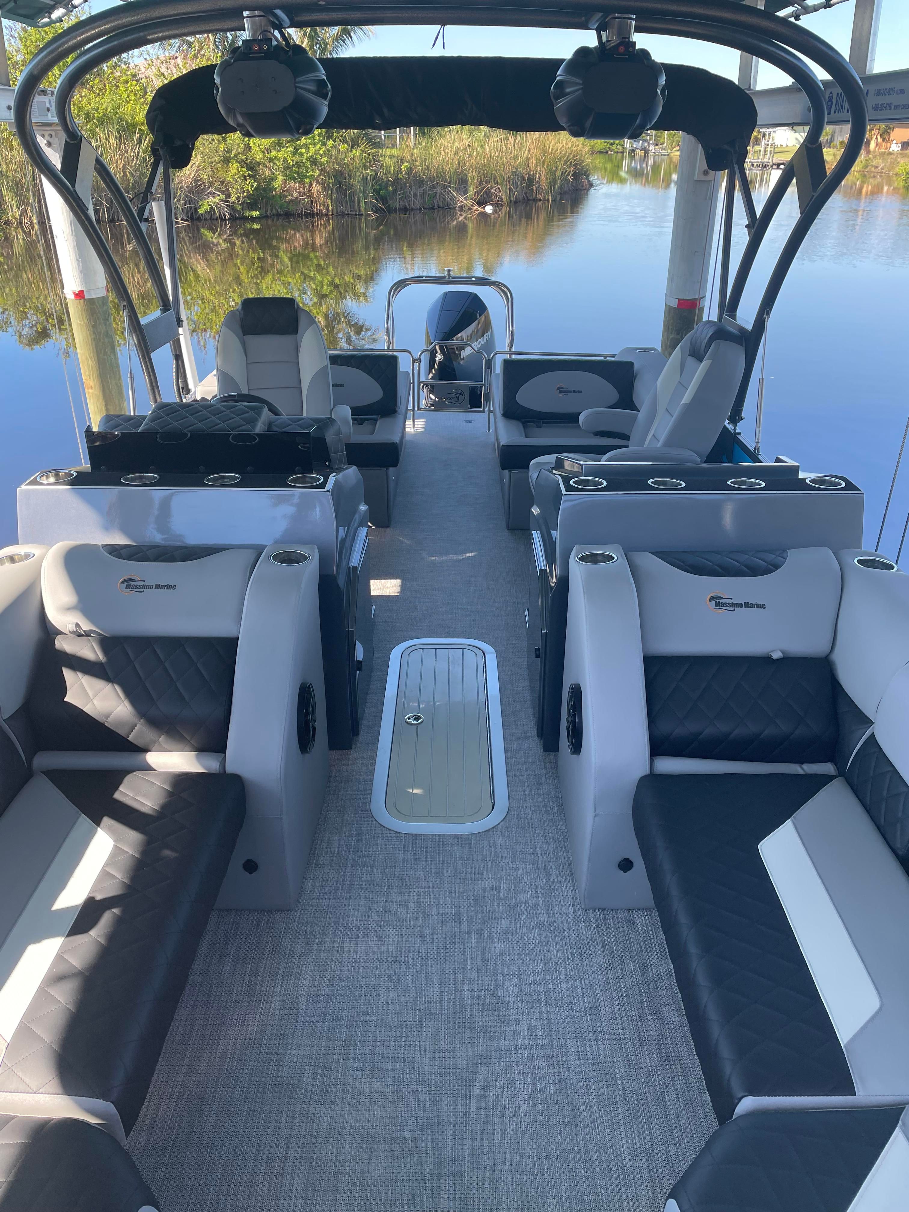 2025 Massimo Marine T-25 ULTRA Lounger Tritoon Bateaux ponton à vendre ...