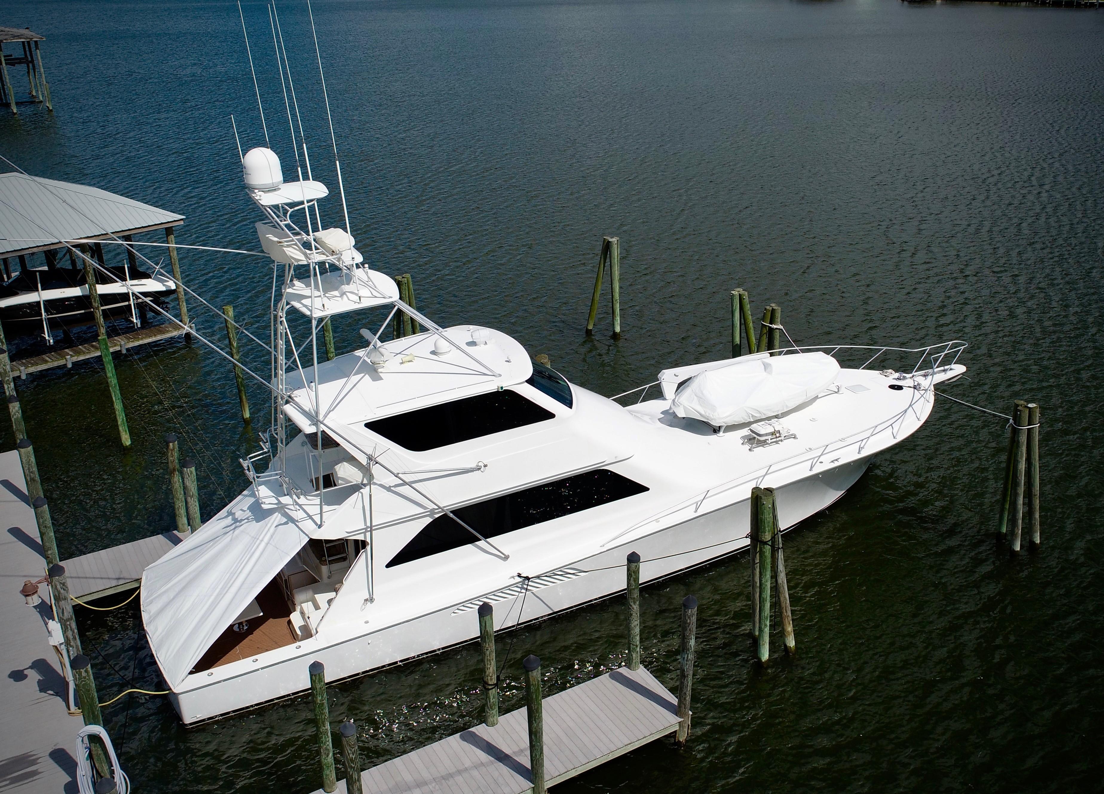 2001 Viking 65 Enclosed Bridge Boat For Sale - Waa2