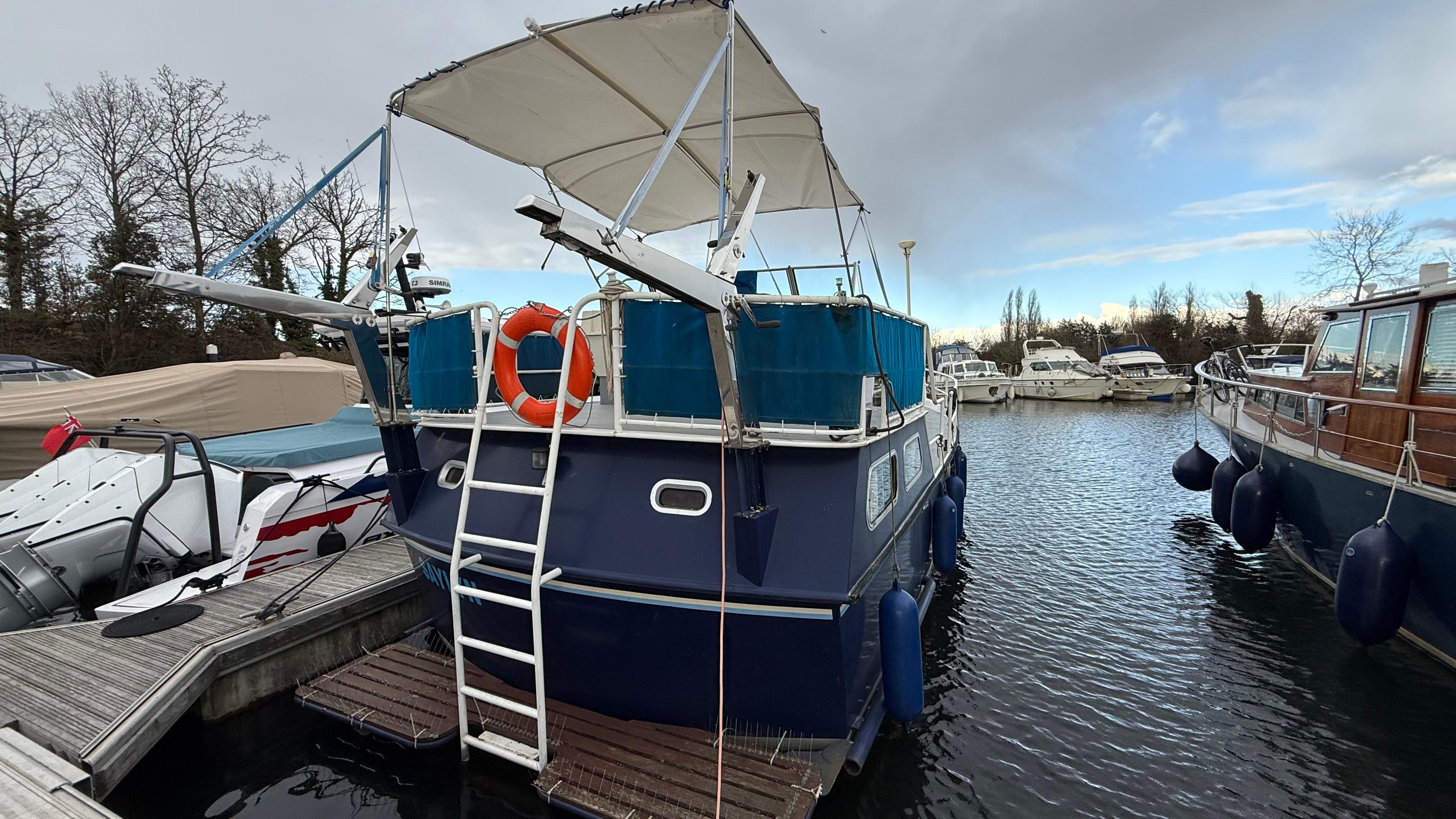 1989 Classic Hollandia 1000S Dutch Steel Cruiser Motorboot mit ...