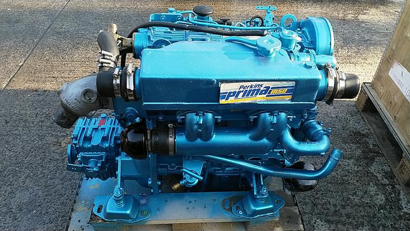 Used 1991 Perkins Perkins Prima M50 50hp Marine Diesel Engine Package ...