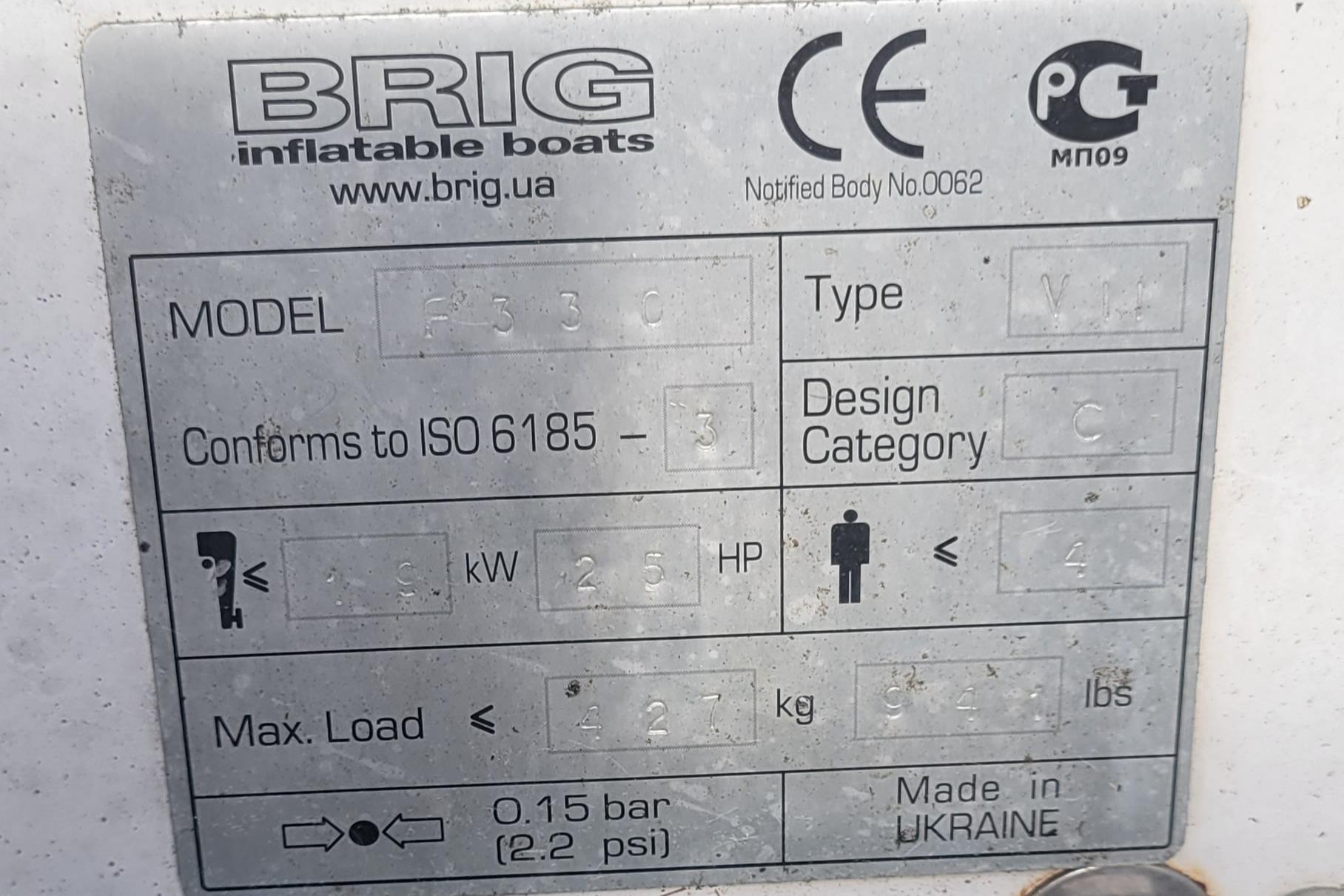 2013 Brig F330 Tender for sale - YachtWorld