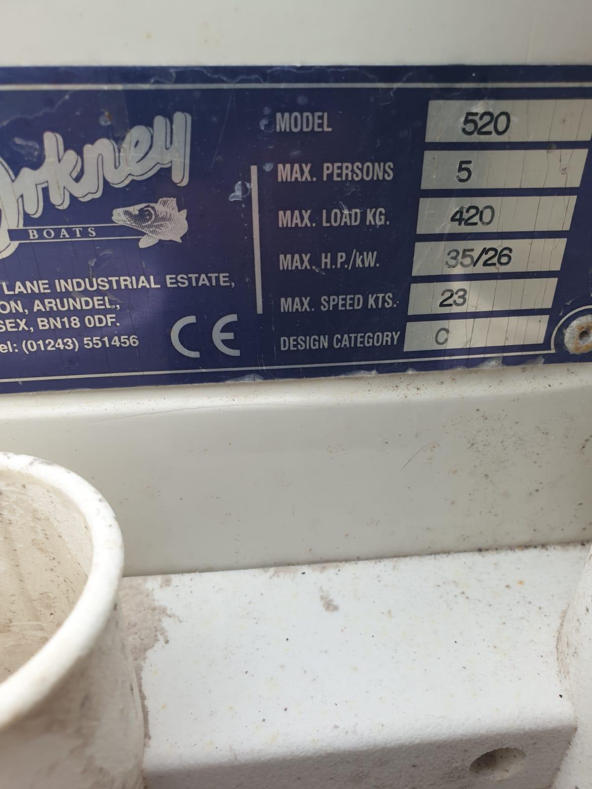 Orkney 520 | 7m | 2008 - West Sussex | Boats and Outboards