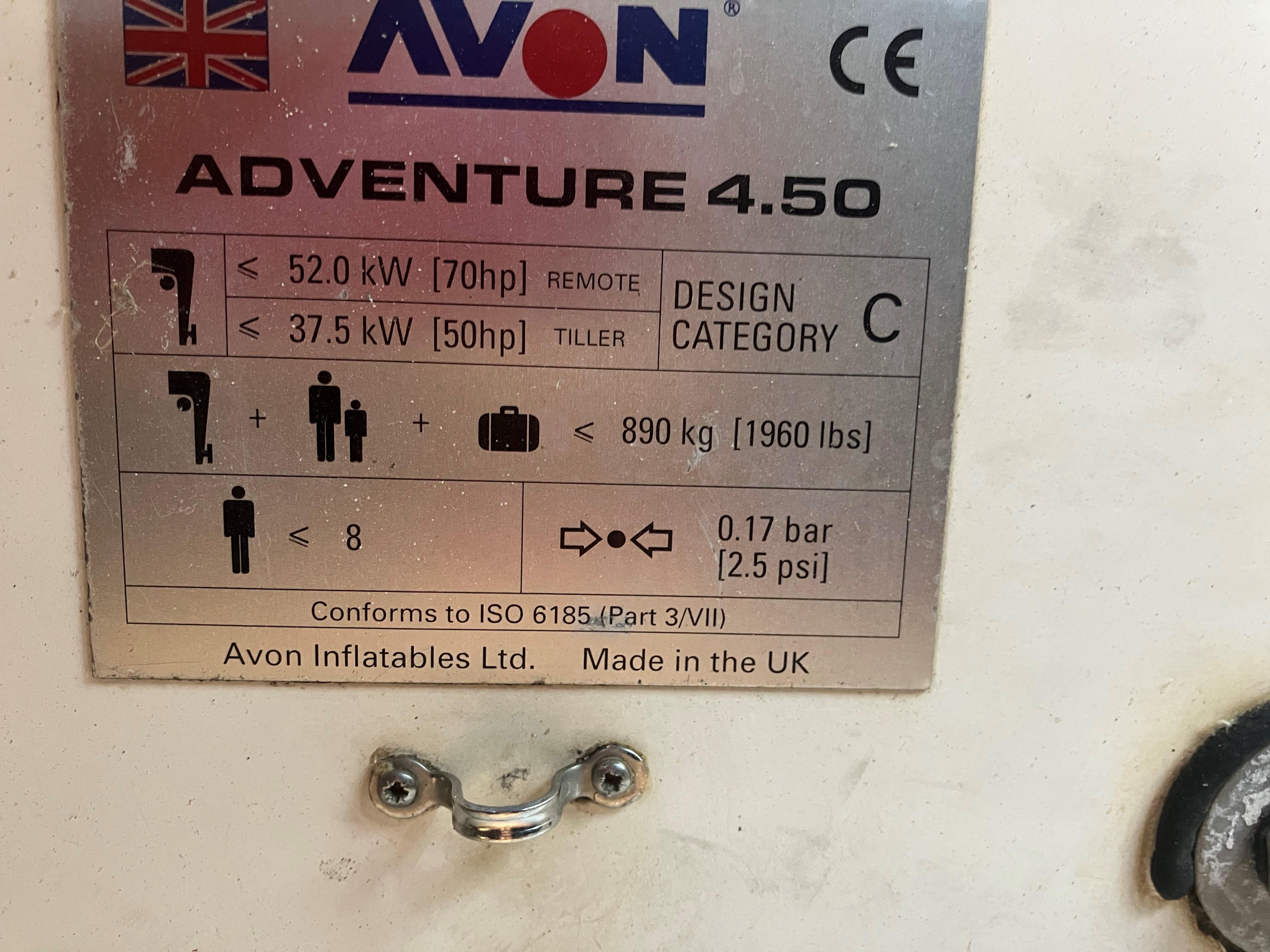 Avon Adventure 450 | 5m | 2004 - Dorset | Boats and Outboards