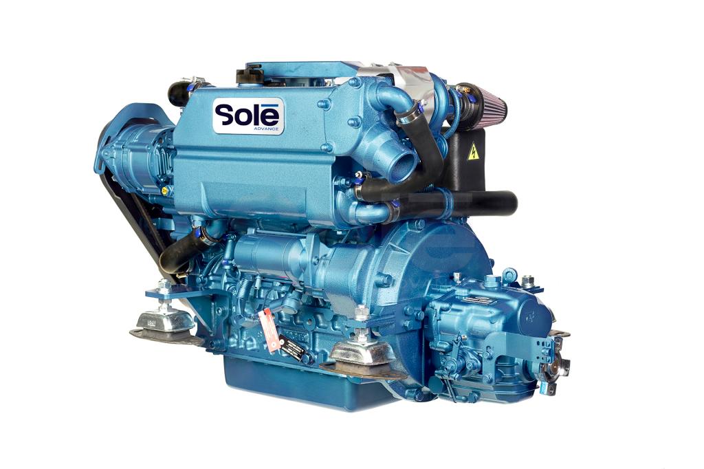 Nuove 2025 Sole NEW Sole SK-60 60hp Marine Diesel Engine & Gearbox ...