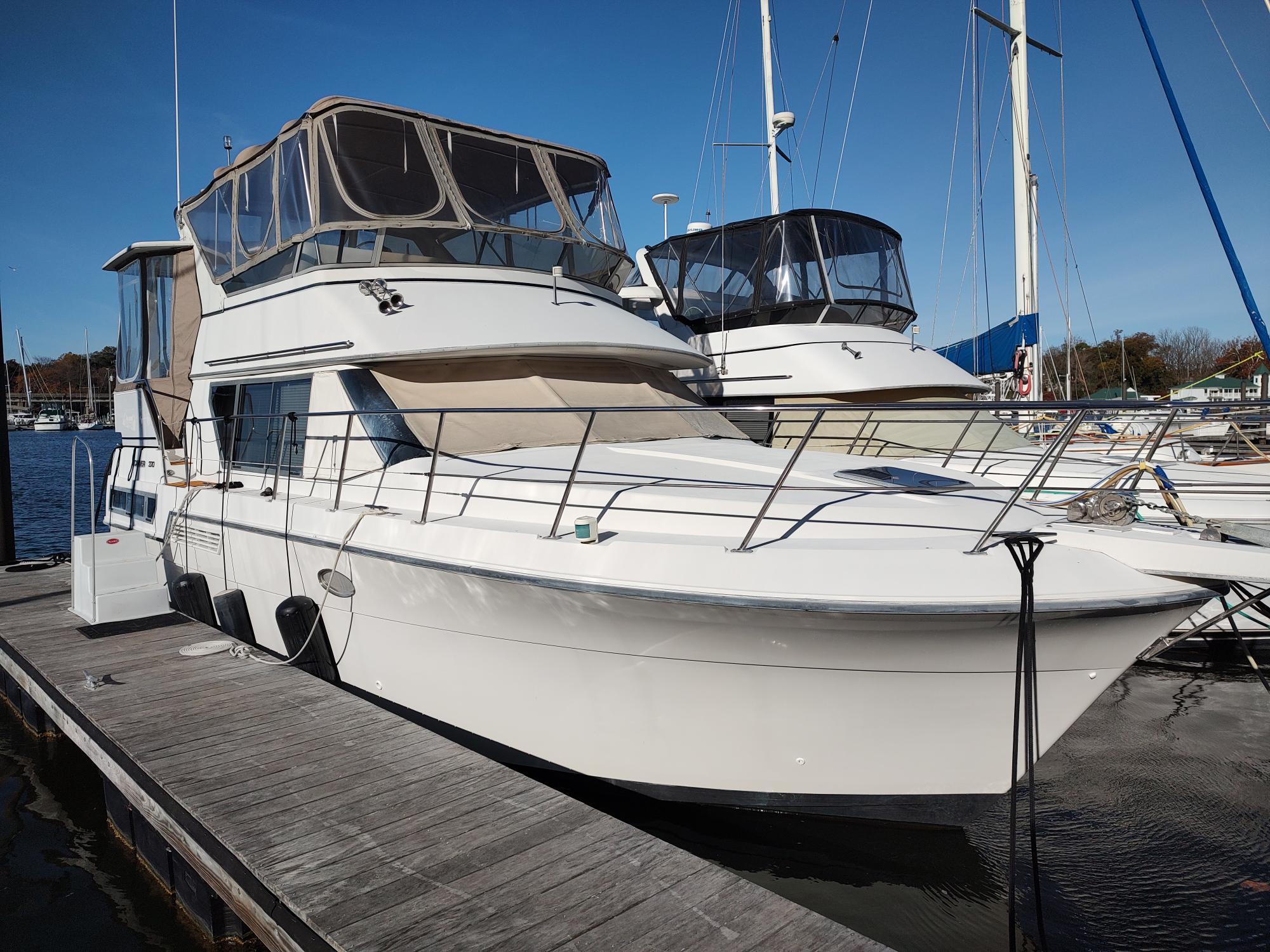 1994 Carver 370 Aft Cabin Motoryacht Motorboot mit Achterkabine Kaufen ...