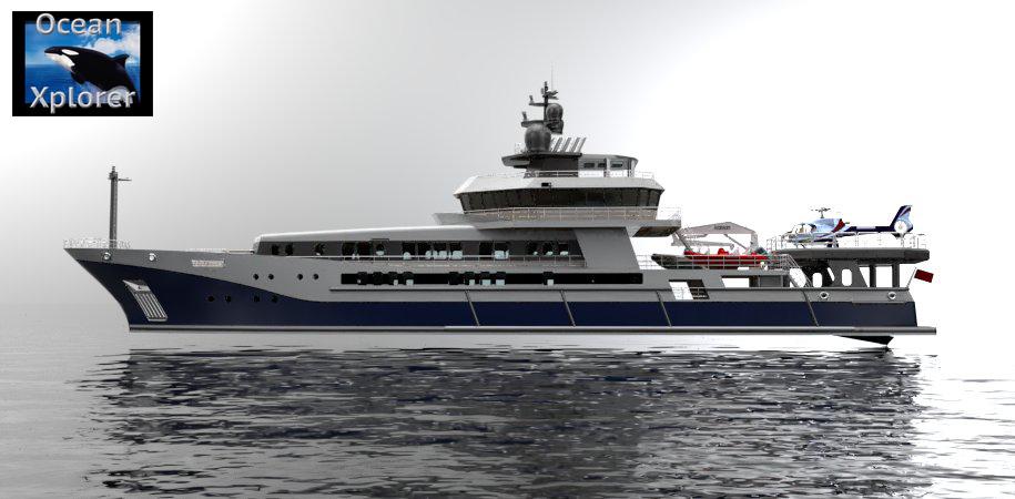 Ice-class Diesel Electric Expedition Yacht Mega Yacht Custom for sale ...