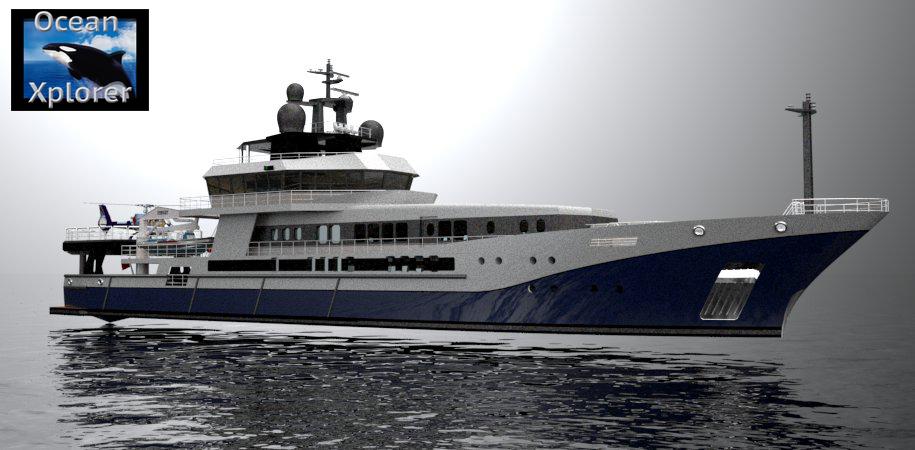 Ice-class Diesel Electric Expedition Yacht Mega Yacht Custom for sale ...