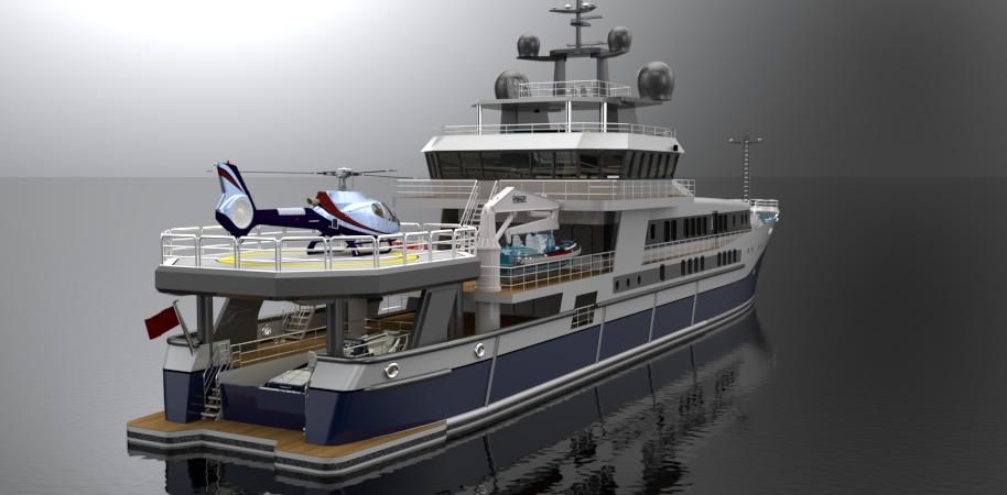 Ice-class Diesel Electric Expedition Yacht Mega Yacht Custom for sale ...