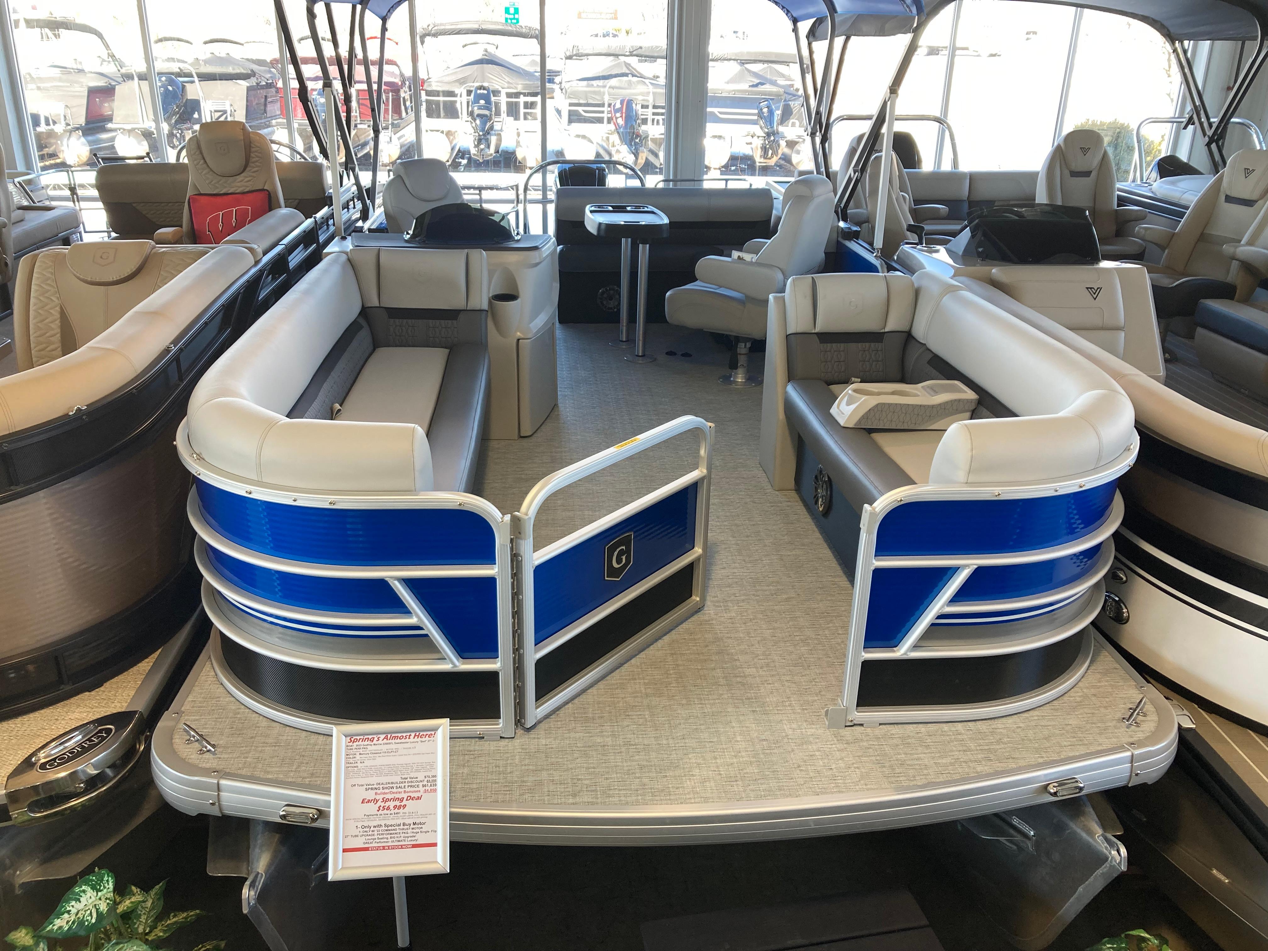 2023 Godfrey SW2286SFL Flip Lounge Tri Pontoon for sale - YachtWorld