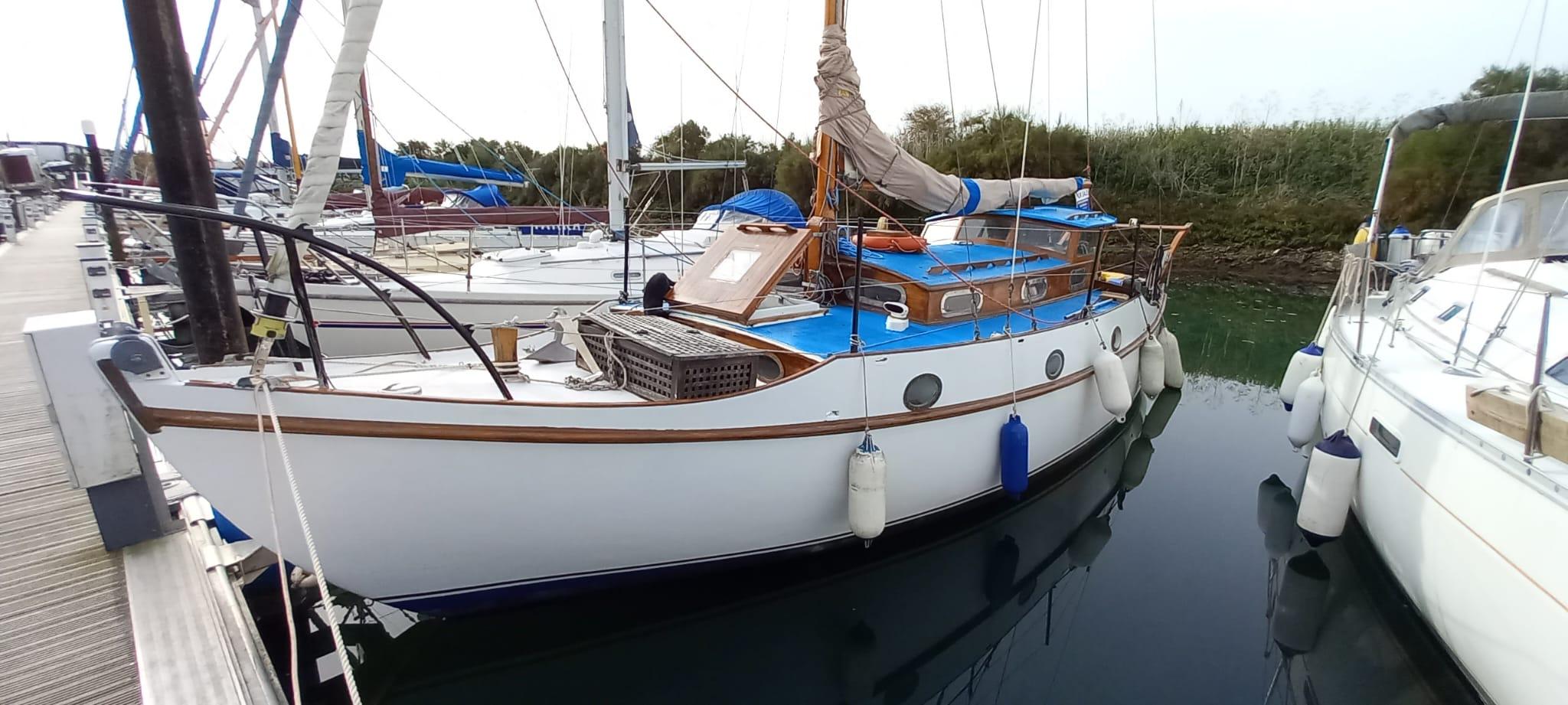 Custom Built Classic Wooden Sloop Boat For Sale - Waa2