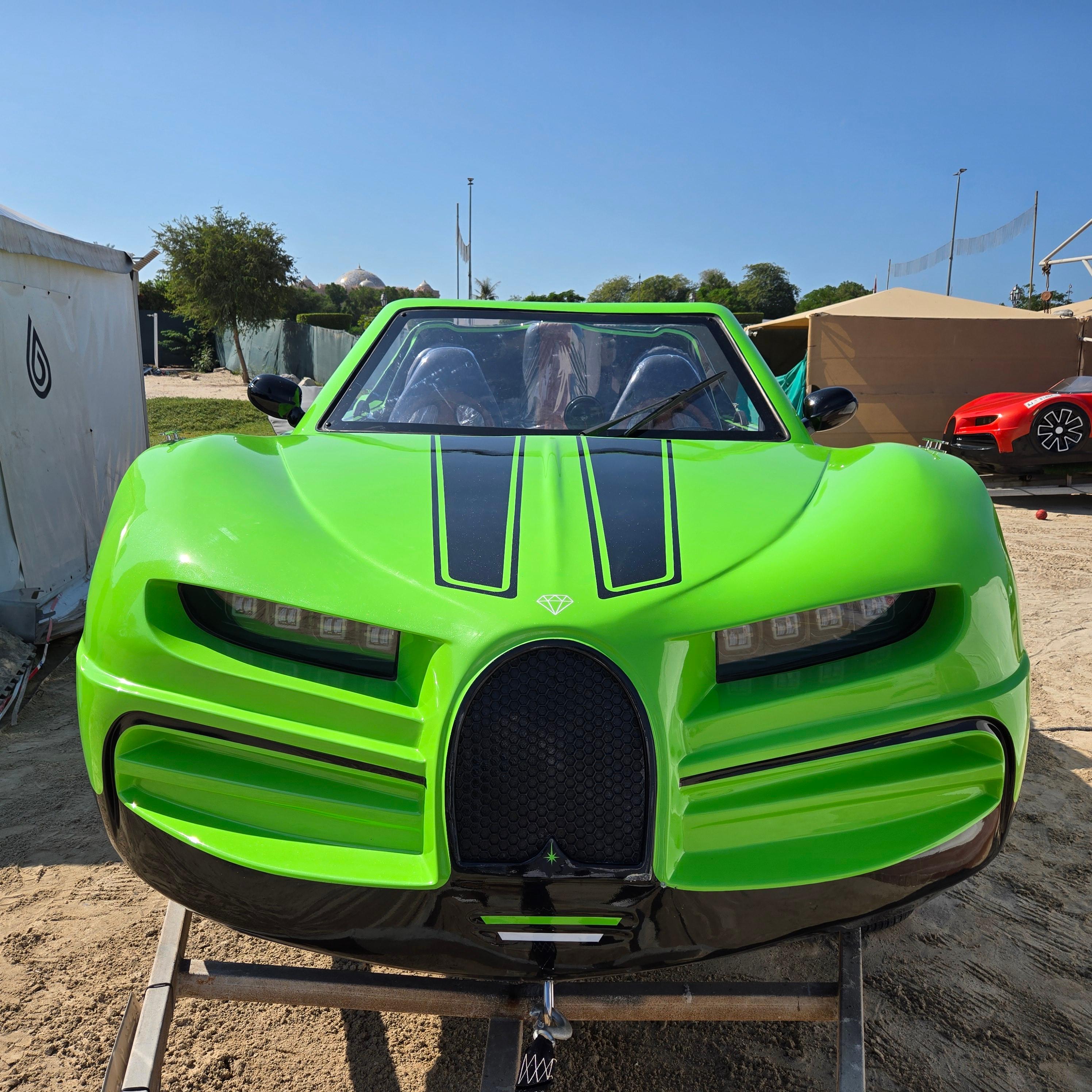 New 2025 Motor Yacht GREEN LIMITED EDITION CAR MOTORBOAT WITH 4 SEATS ...