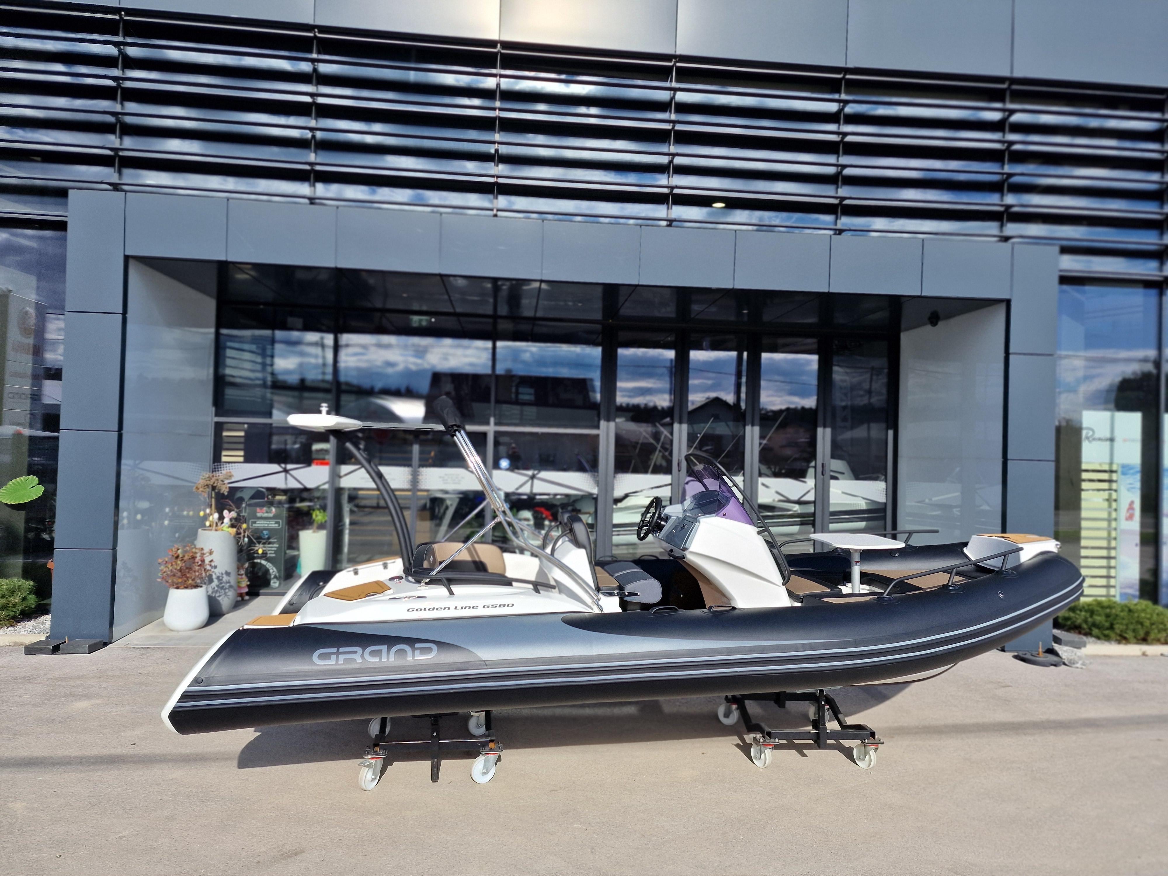 Grand G580GLF PVC Black White | 2025 | 6m | Boatshop24