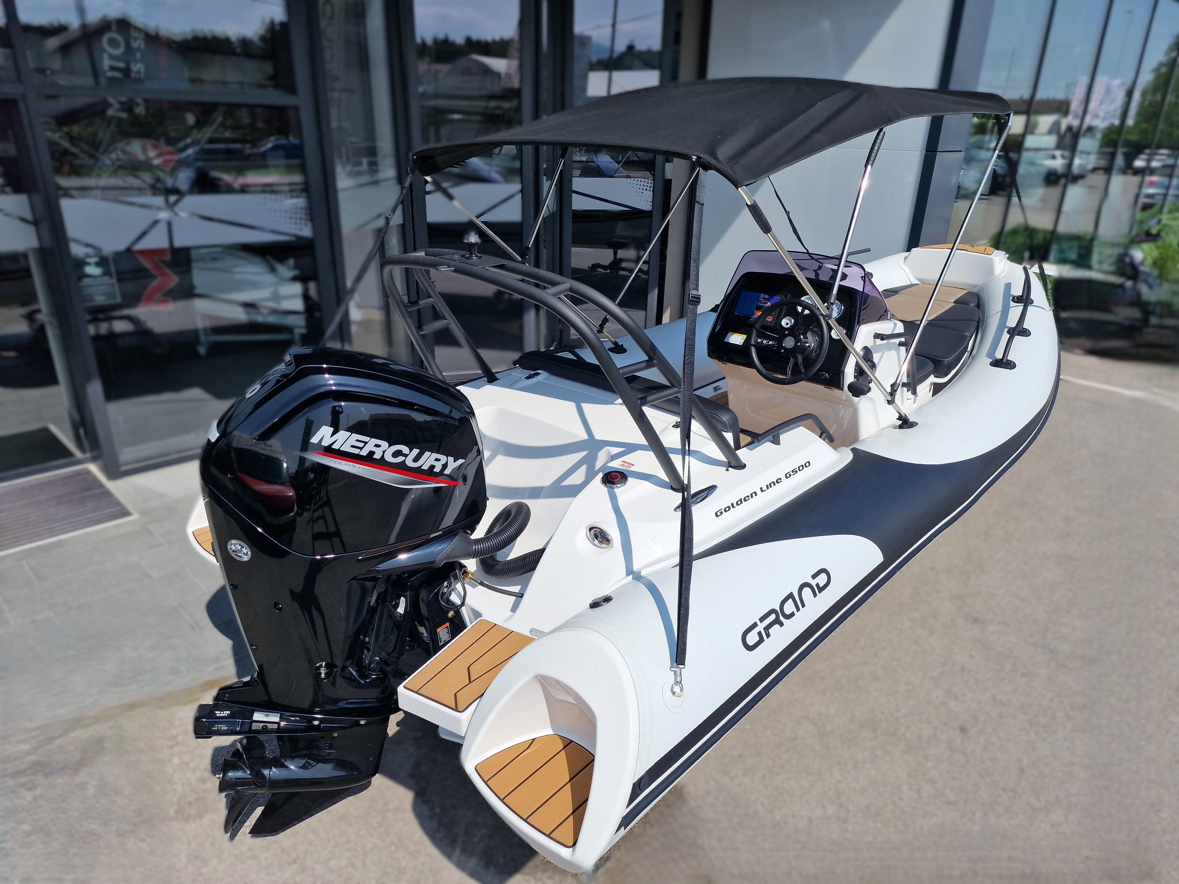 Grand G500 Off White Hypalon s F100 | 2025 | 16ft | Boatshop24